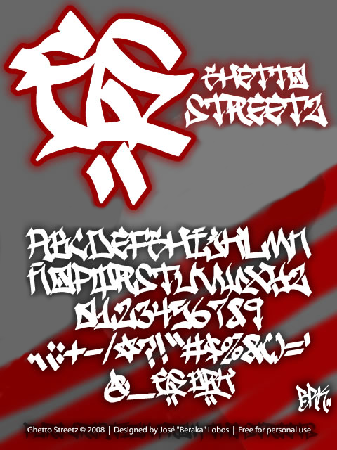 Download Ghetto Streetz font | fontsme.com