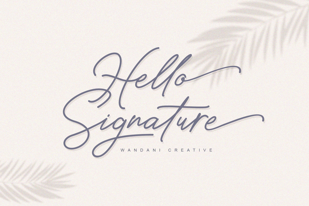 Download Hello Signature font | fontsme.com