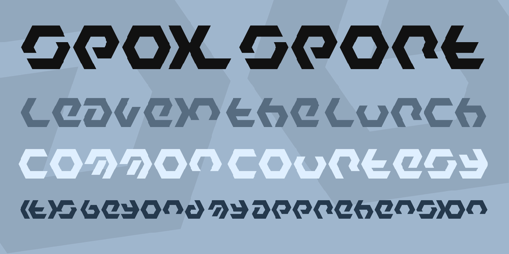 Download Hexample LDR font | fontsme.com