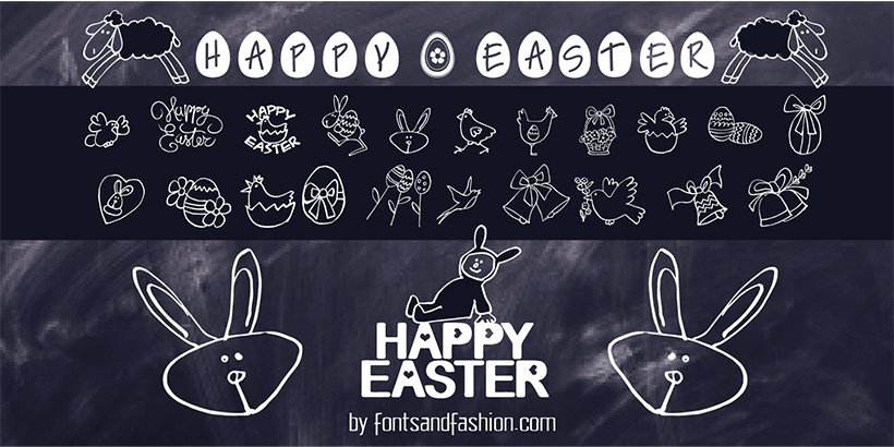 Download HAPPY EASTER font | fontsme.com