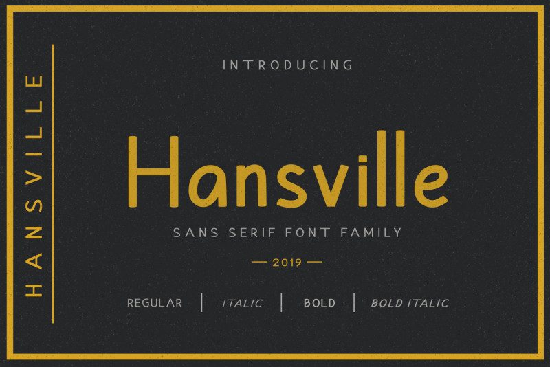 Download Hansville retro font | fontsme.com