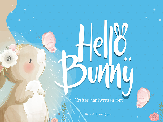 Download 38 free bunny fonts | fontsme.com
