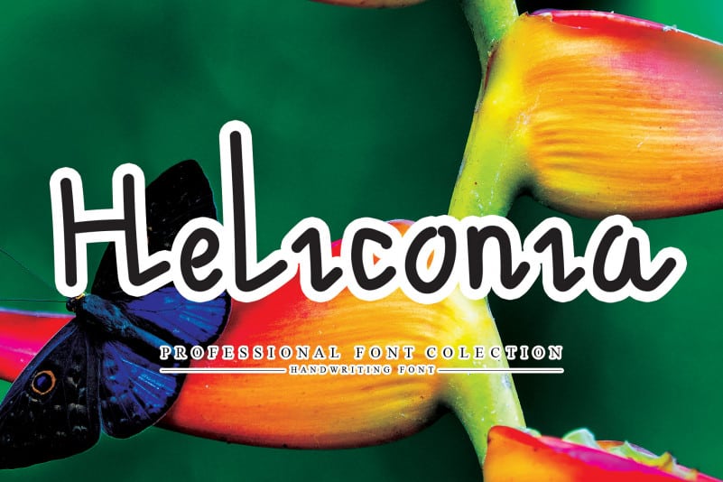 Download Heliconia font | fontsme.com