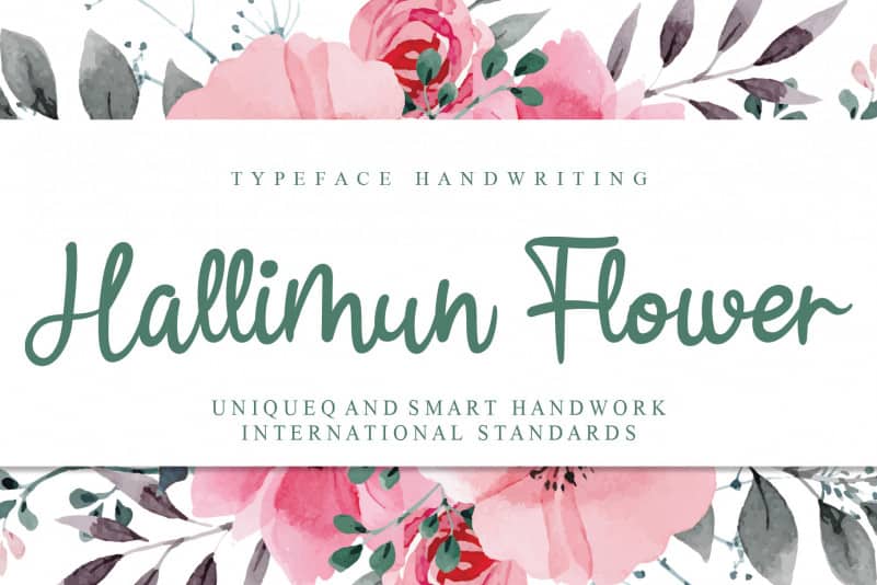 Download Hallimun Flower font | fontsme.com
