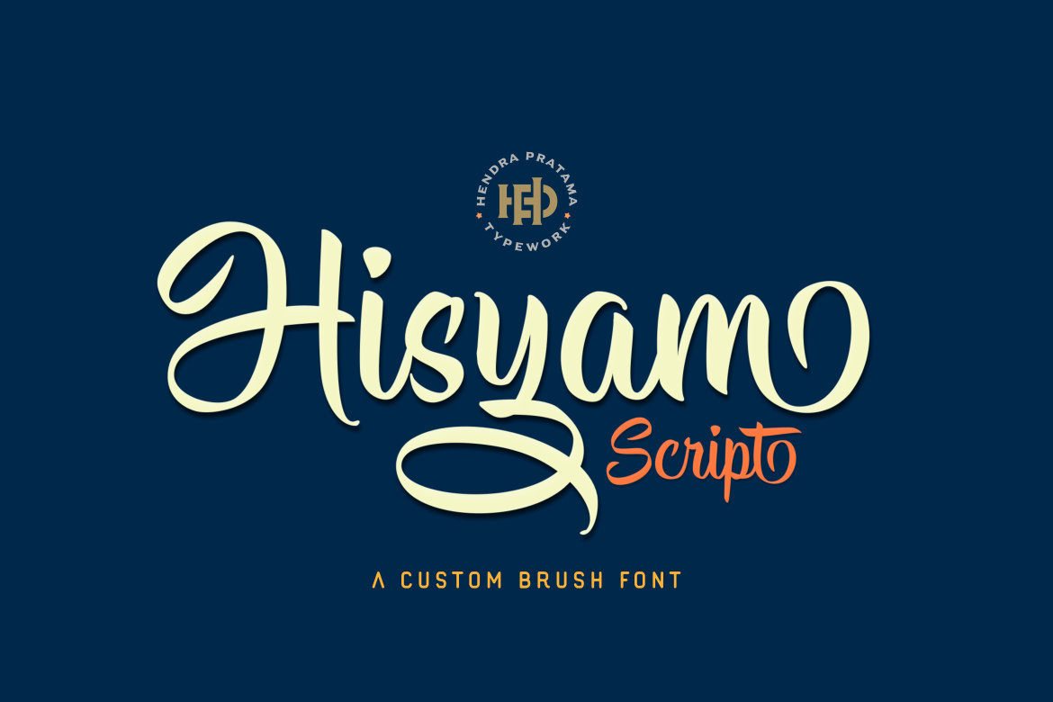 Download Hisyam Script Personal Use font | fontsme.com