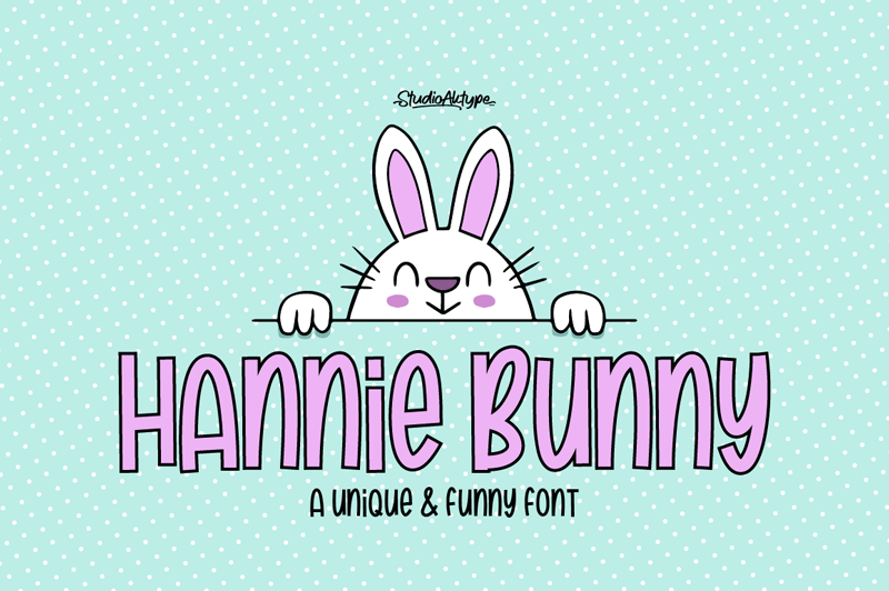 Download Hannie Bunny personaluse font | fontsme.com