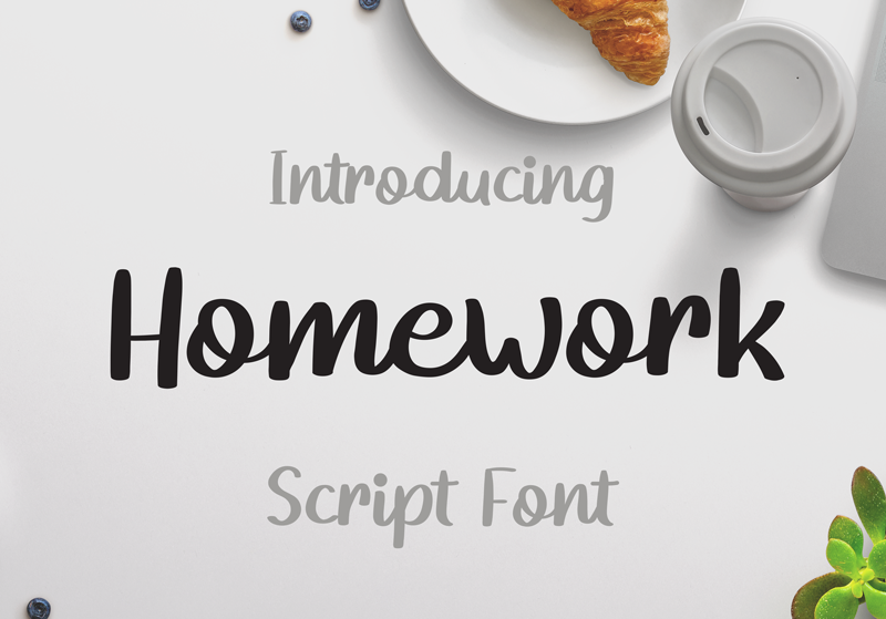 Download Homework font | fontsme.com