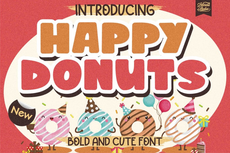 Download HAPPY DONUTS font | fontsme.com