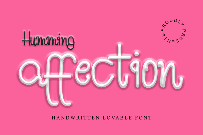 Download Humming Affection font | fontsme.com