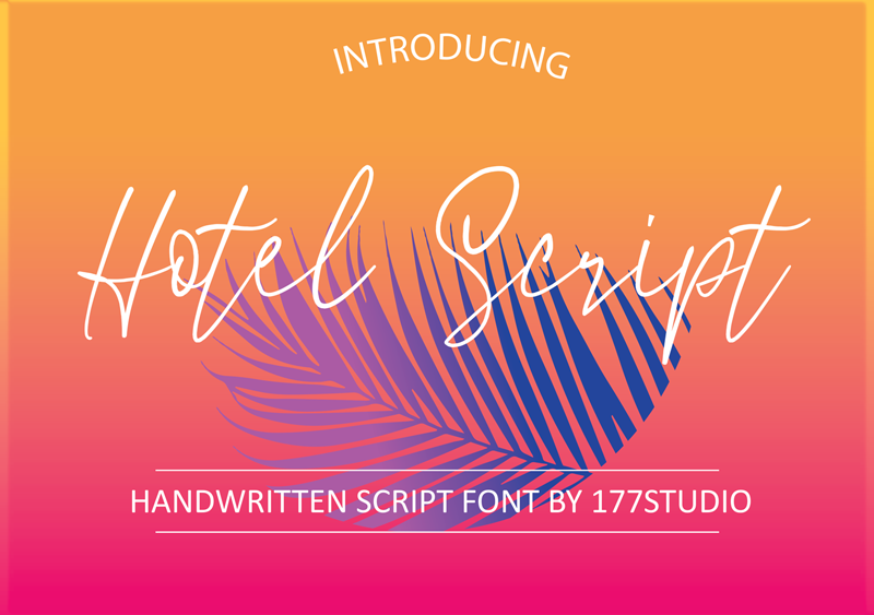 Download Hotel Script font | fontsme.com