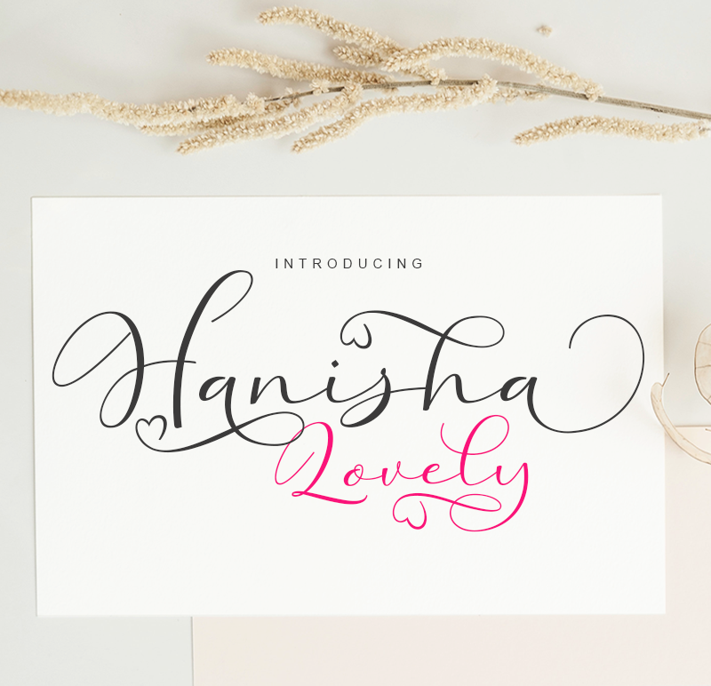 Download Hanisha Lovely font | fontsme.com
