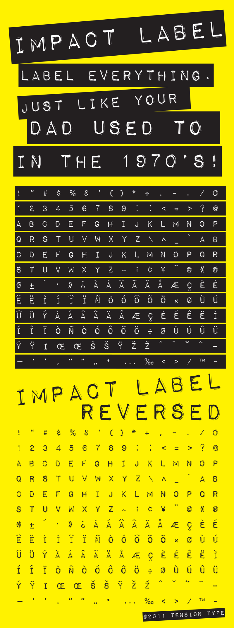 Download Impact Label font | fontsme.com