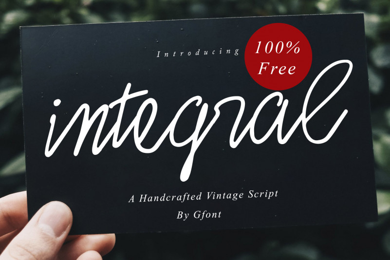 Download Integral font | fontsme.com