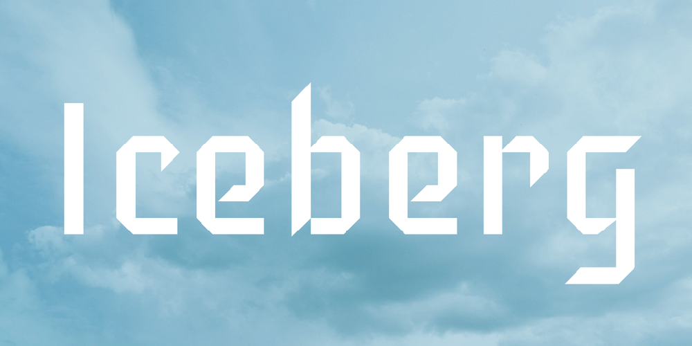 Download Iceberg font | fontsme.com