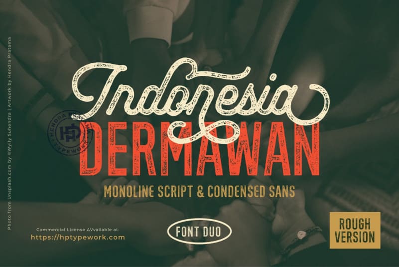 Download Indonesia Script Rough font | fontsme.com
