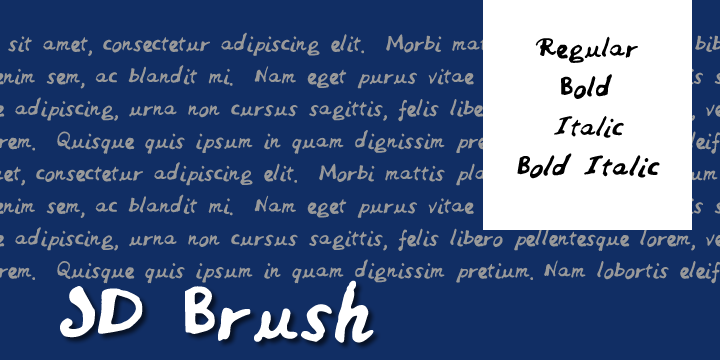 Download JDBrush font | fontsme.com