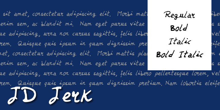 Download JD Jerk font | fontsme.com