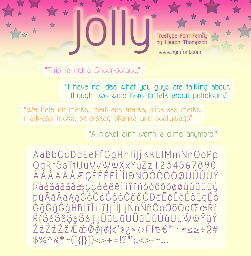 Download Jolly font | fontsme.com