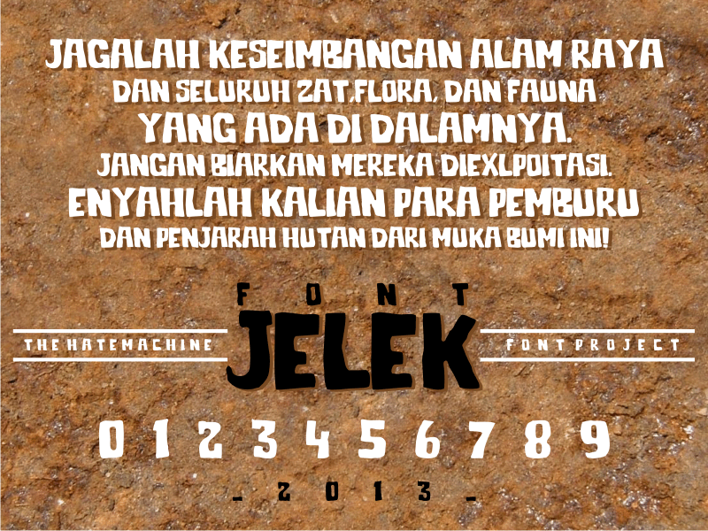 Download Jelek font | fontsme.com