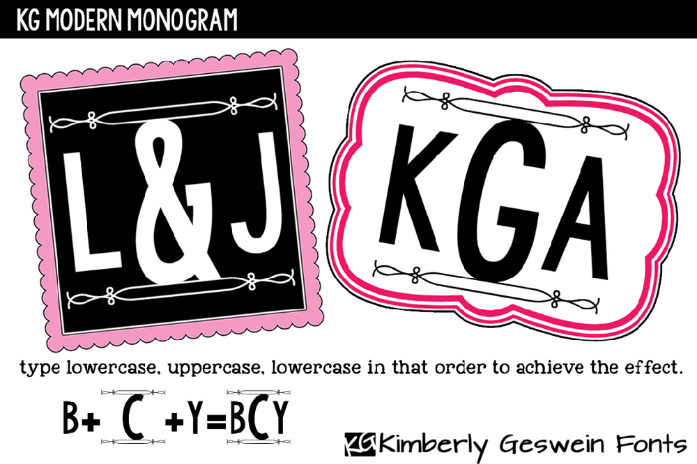Download KG Modern Monogram font | fontsme.com