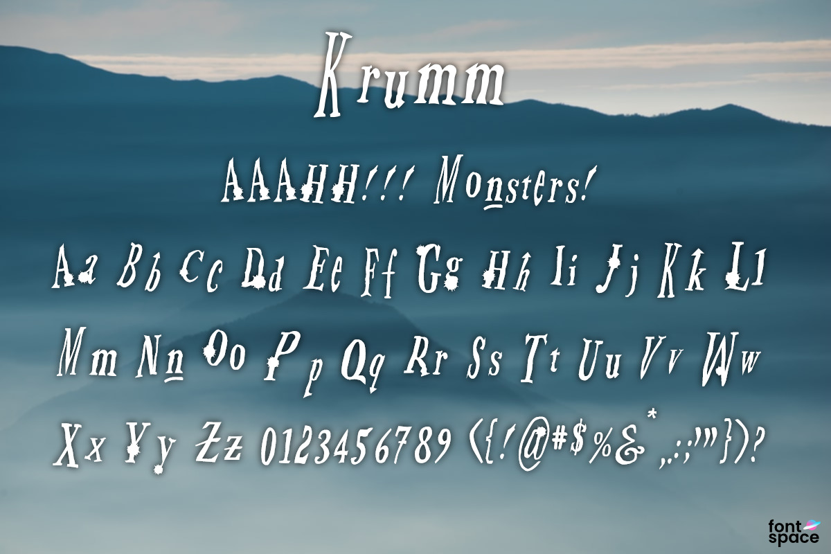 Download Krumm font | fontsme.com