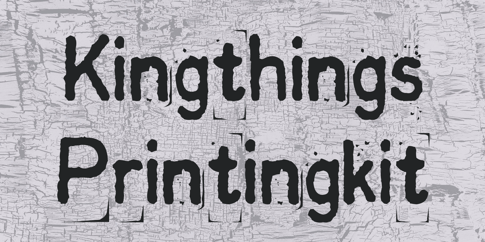 Download Kingthings Printingkit font | fontsme.com