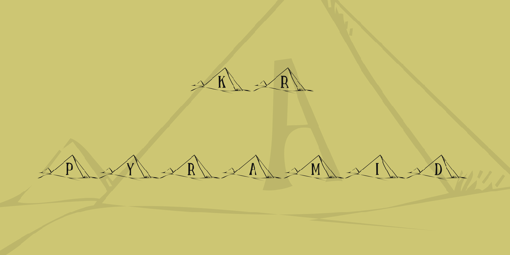 Download KR Pyramid font | fontsme.com