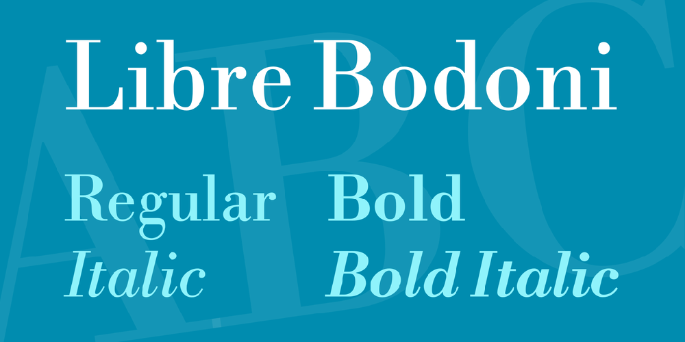 bodoni font bold