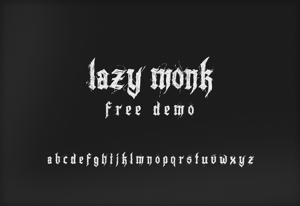 Download Lazy Monk font | fontsme.com