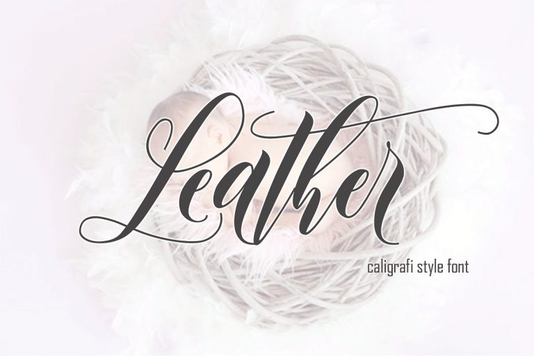 Download Leather font | fontsme.com