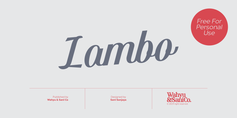 Download Lambo font | fontsme.com