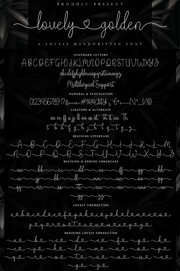 Download lovely golden font | fontsme.com