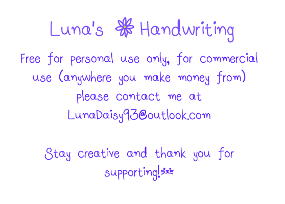 Download Luna's Handwriting font | fontsme.com