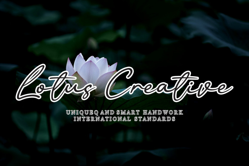 Download Lotus Creative font | fontsme.com