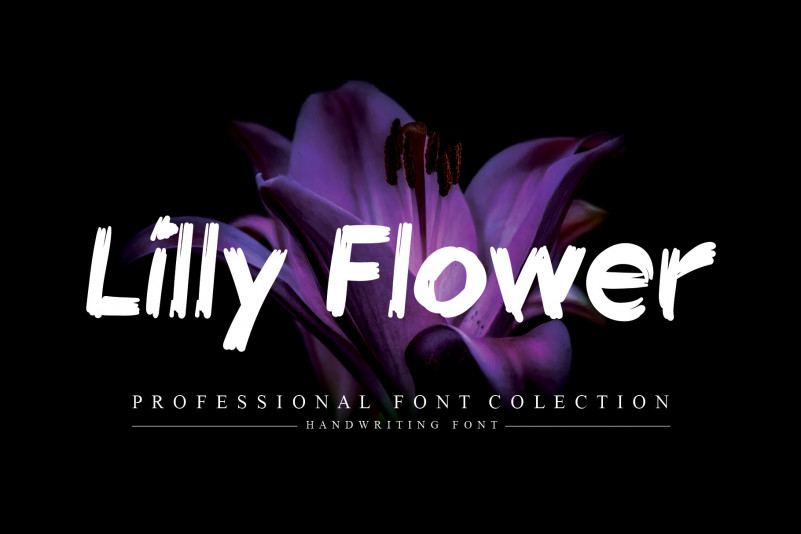 Download Lilly Flower font | fontsme.com