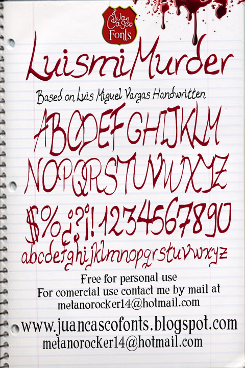 Download Luismi Murder font | fontsme.com
