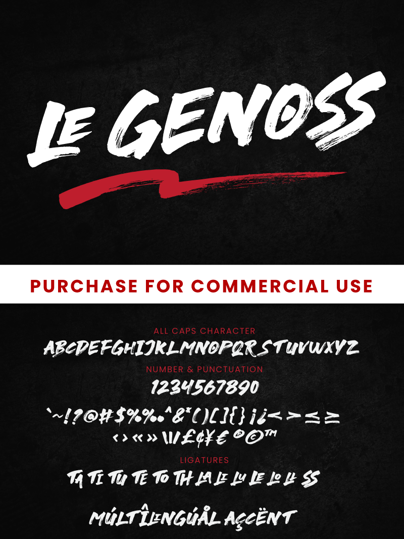Download le Genoss - Personal Use font | fontsme.com