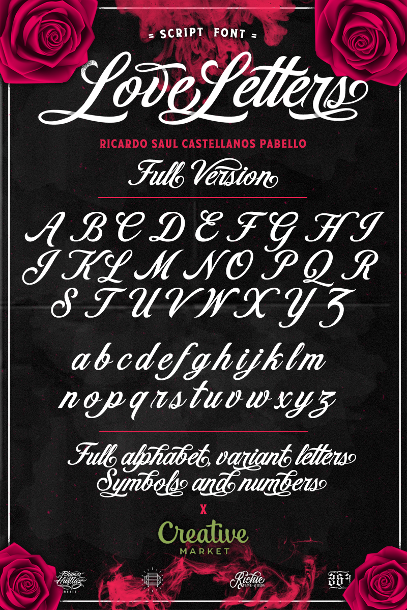 Download Love Letters font | fontsme.com