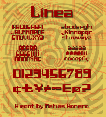 Download Linea font | fontsme.com