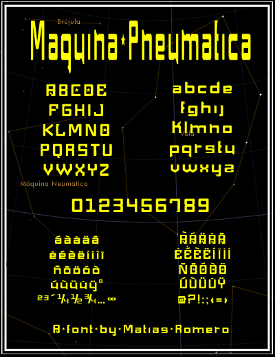 Download Maquina Pneumatica font | fontsme.com