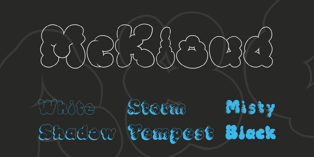 Download McKloud font | fontsme.com