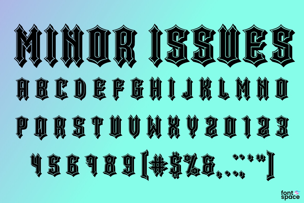 Download Minor Issues font | fontsme.com