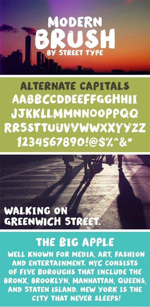 Download Modern Brush font | fontsme.com