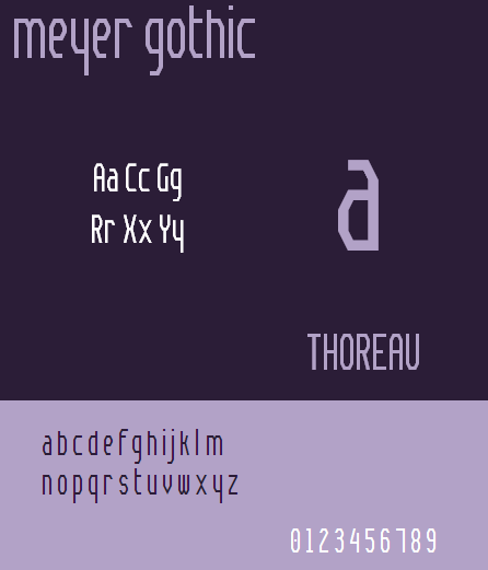 Download Meyer Gothic NBP font | fontsme.com