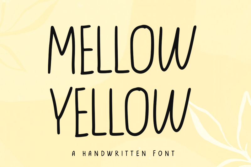 Download Mellow Yellow font | fontsme.com