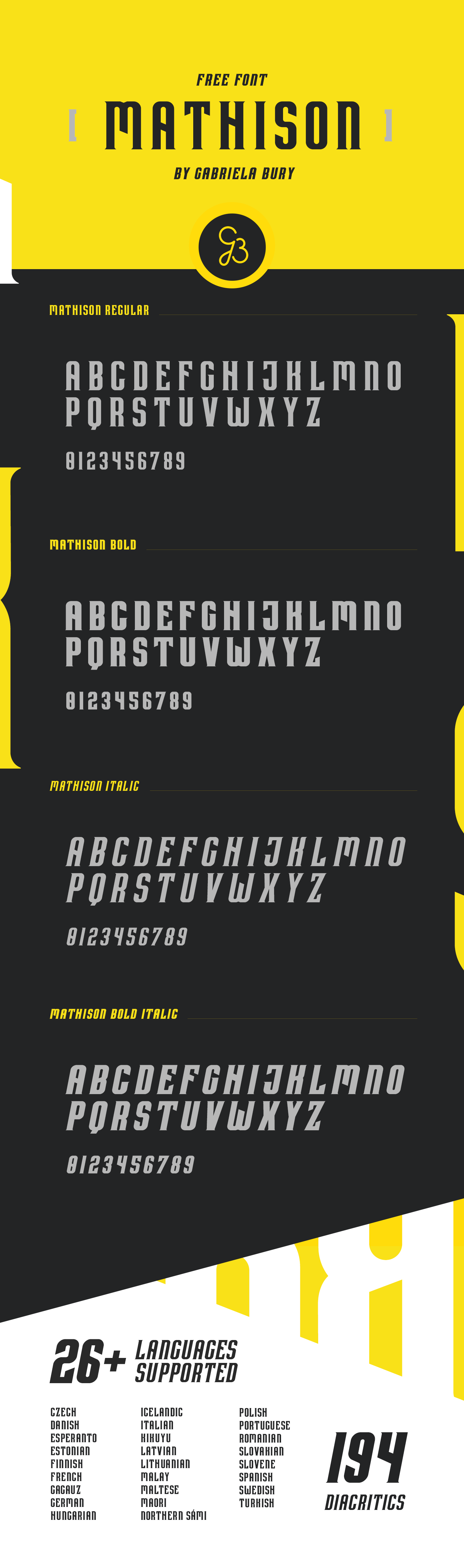 Download Mathison font | fontsme.com