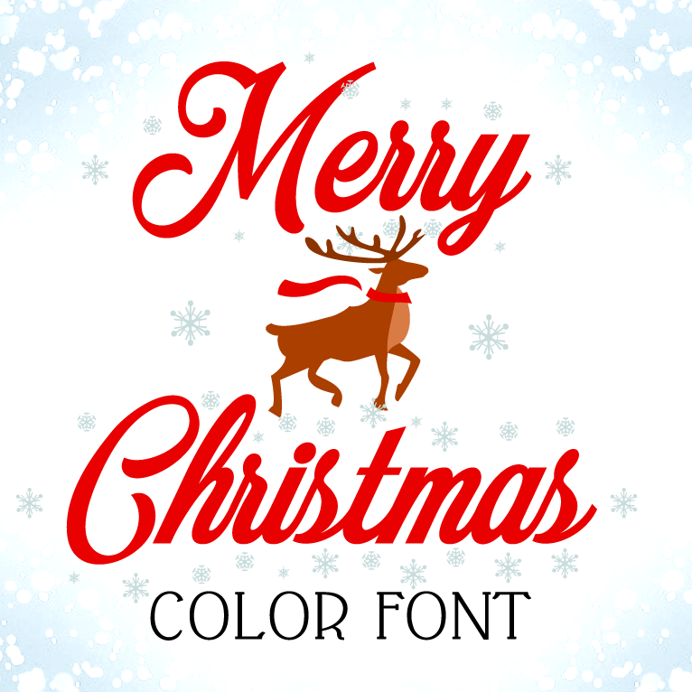 Download Merry Christmas Color font | fontsme.com