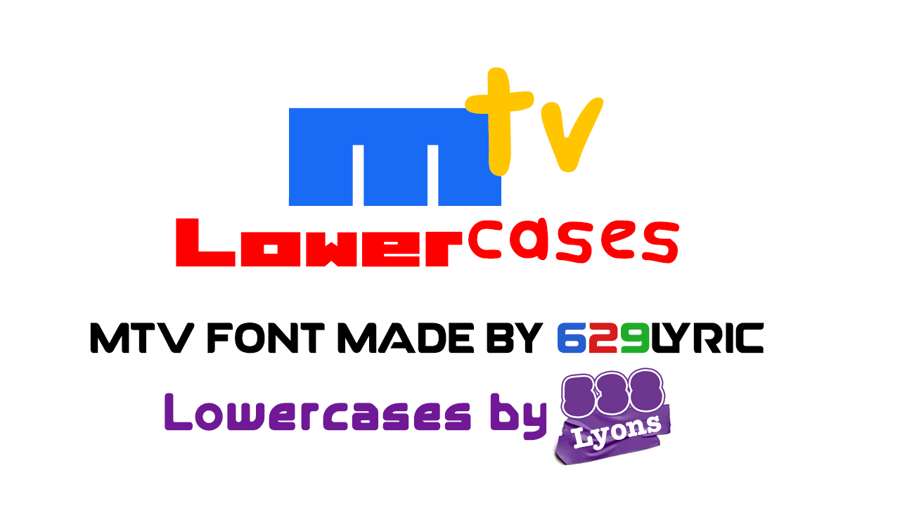 Download MTV Lowercase 1 font | fontsme.com