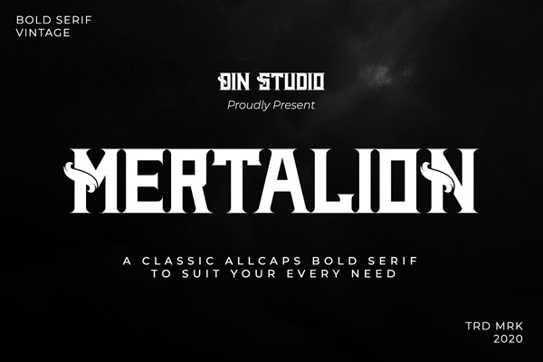 Download Mertalion Personal Use font | fontsme.com