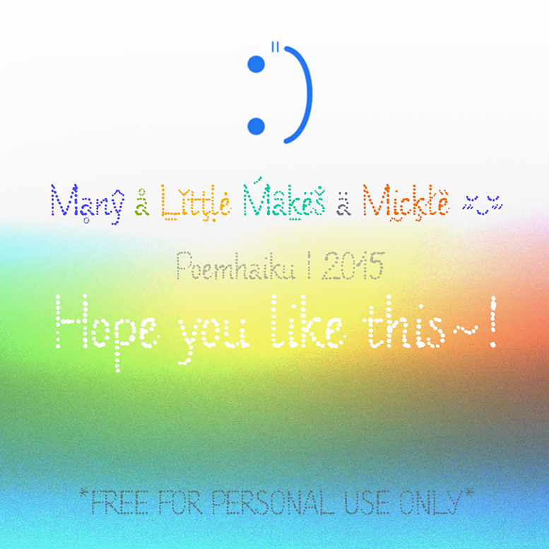 Download Many a Little Makes a Mickle font | fontsme.com